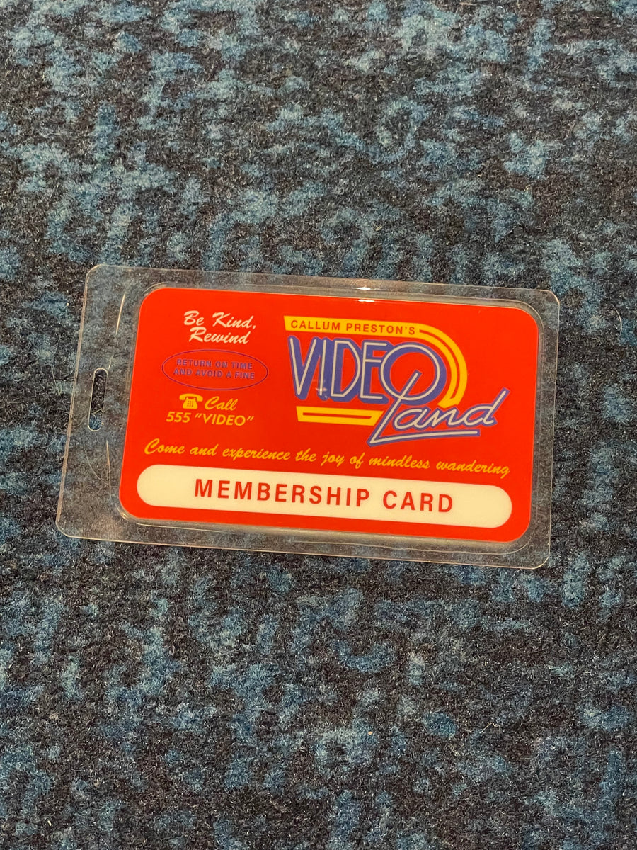 Video Land Membership Card – Callum Preston